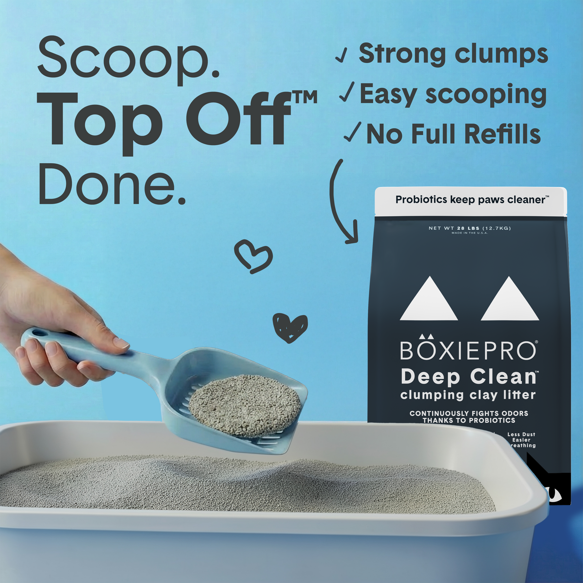 Self Cleaning Probiotic Cat Litter | 40-Day Odor Control – Boxie